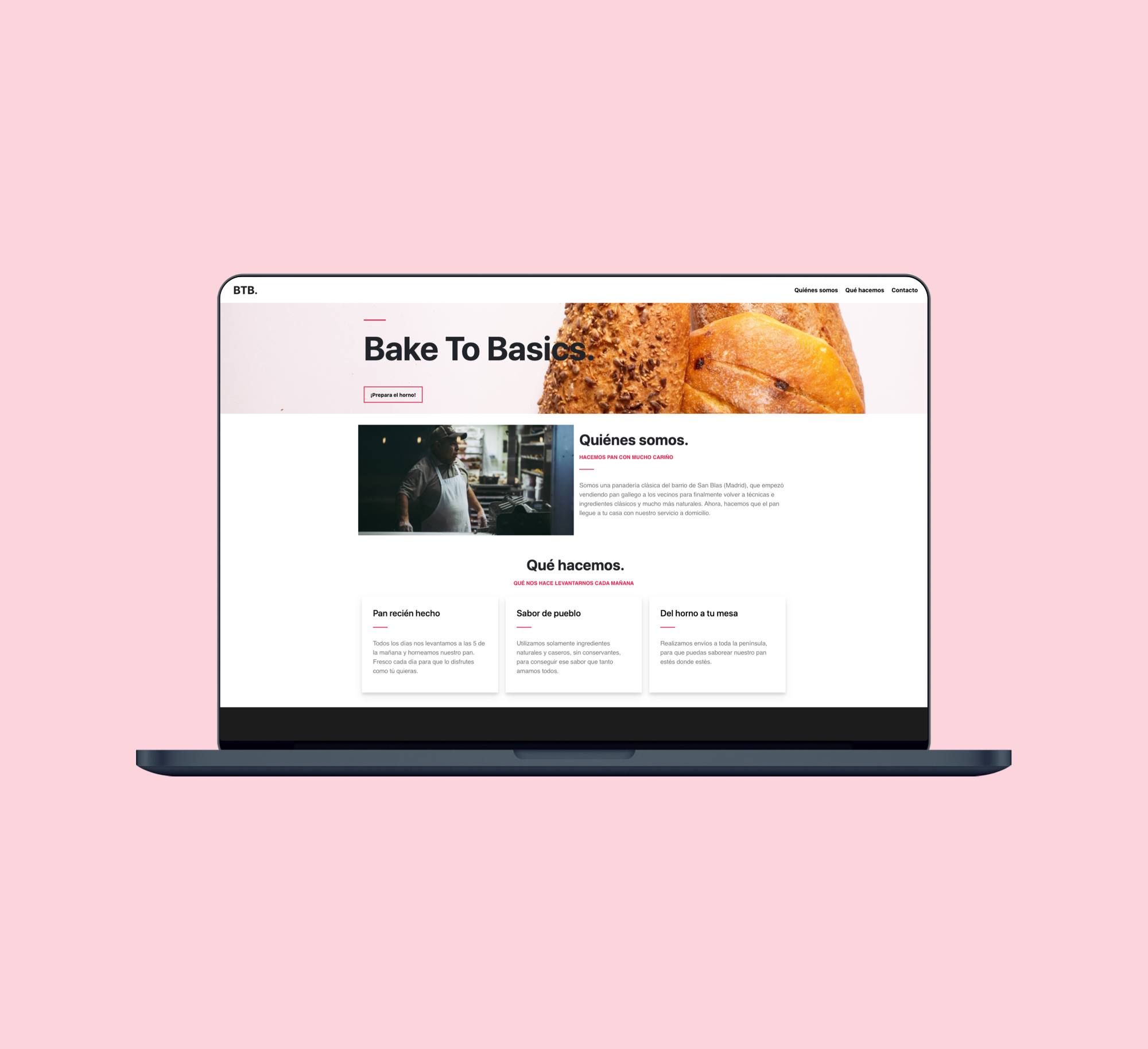 Bake To Basics Website - Web - Detrás Del Flequillo
